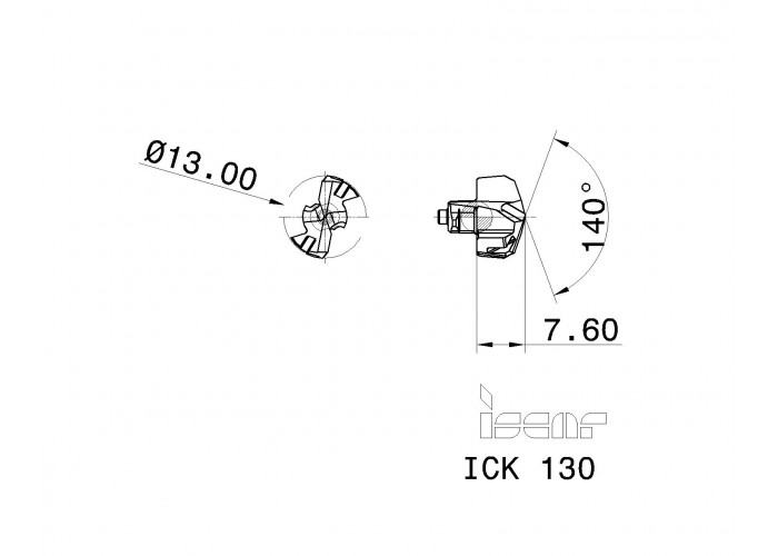 ICK 130 IC907 - купить ISCAR.STORE